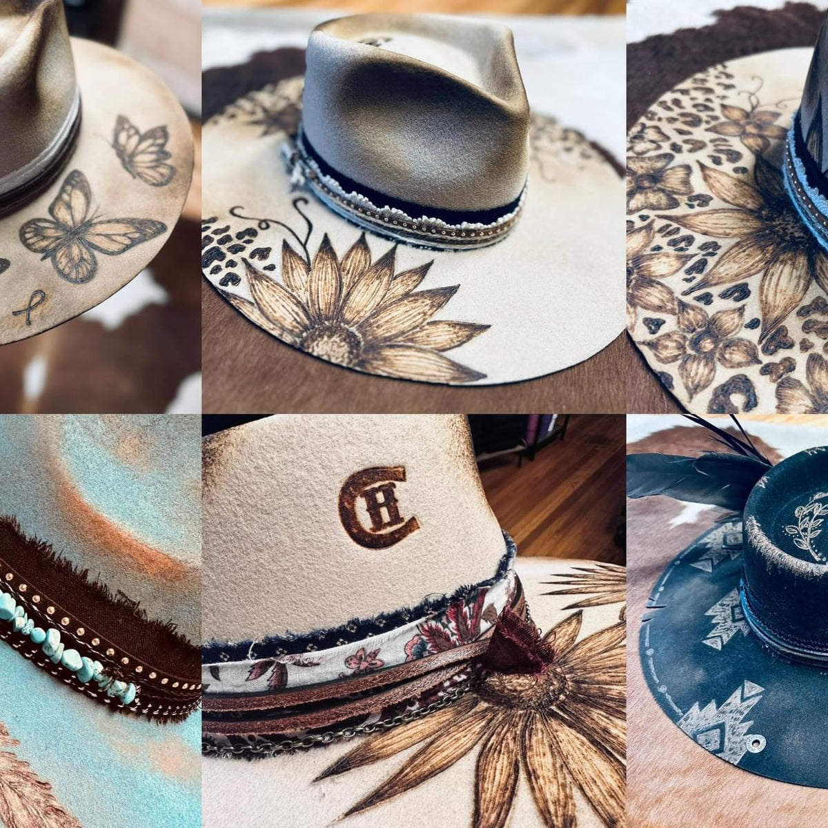 Custom Designed Fedora & Cowboy Hats – Country Hippie Apparel