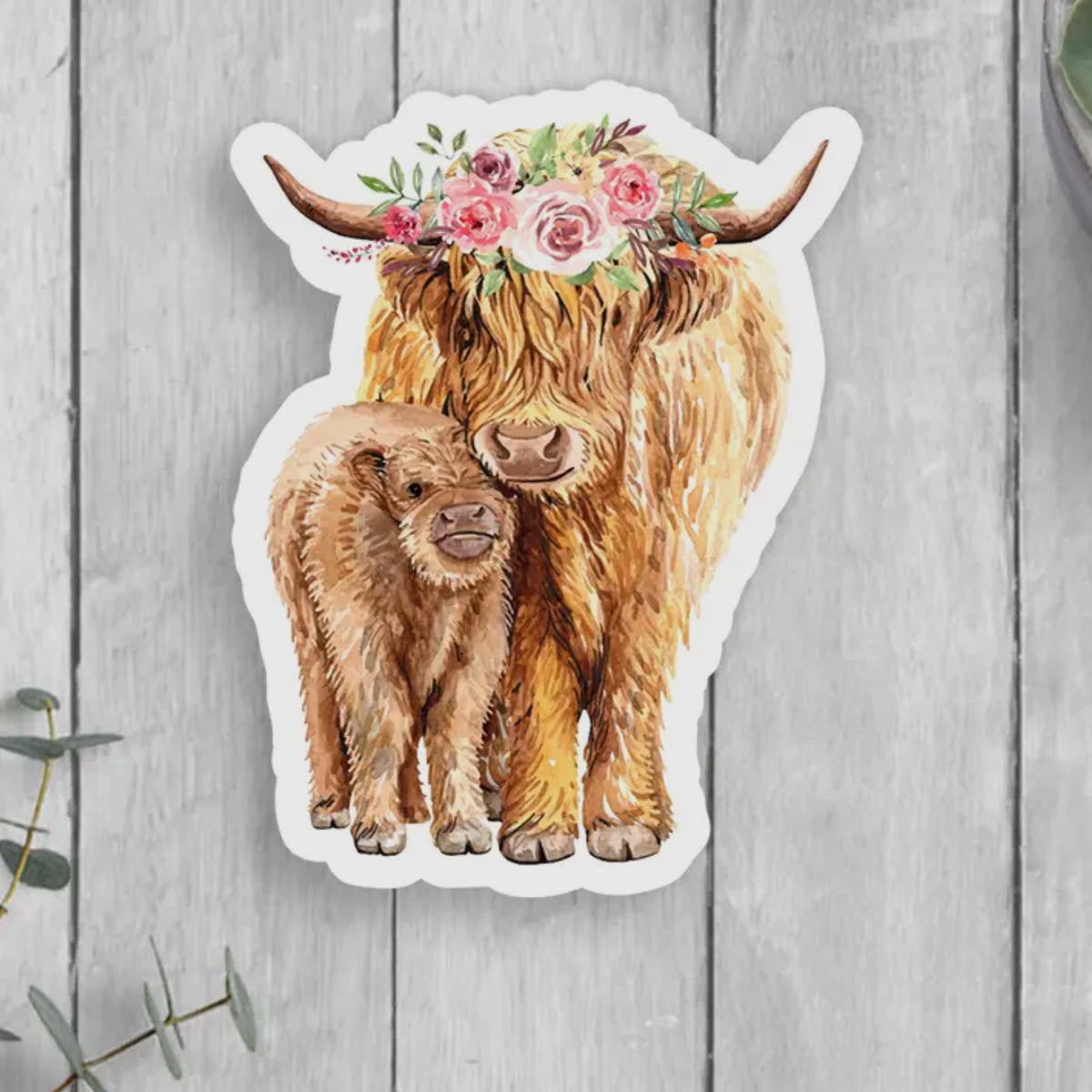 Cow and Calf Vinyl Sticker – Country Hippie Apparel